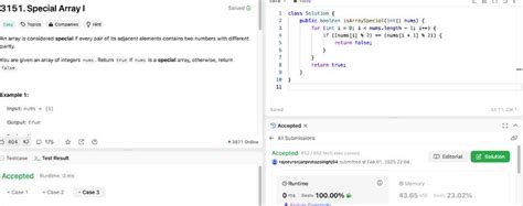 Rajeev Ranjan Pratap Singh On Linkedin 100daysofcode Day99 Array Parity