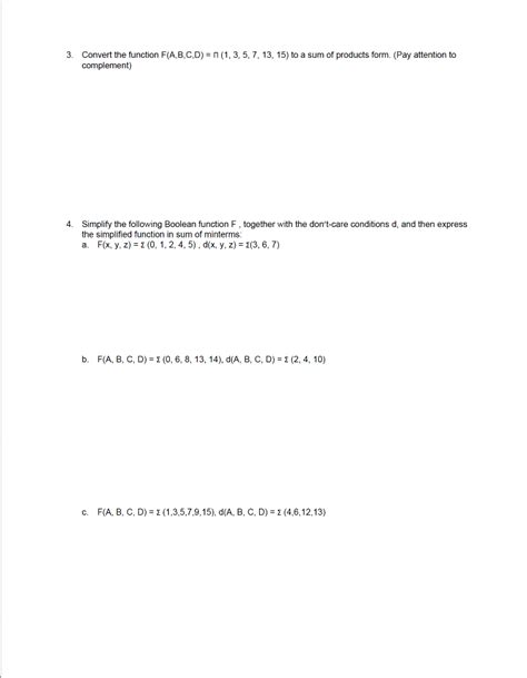 Solved Show All Of Your Work Simplify The Following Chegg