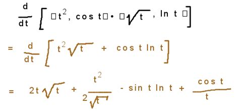 Geneseo Math 223 Derivatives Of Vector Valued Functions