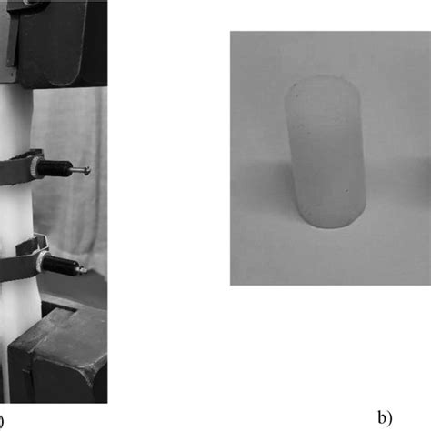 A Tensile And B Compression Specimens Download Scientific Diagram