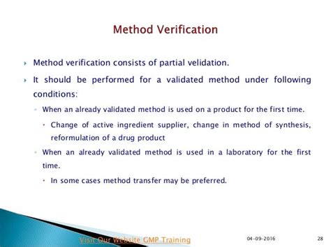New Who Guidance On Analytical Method Validation