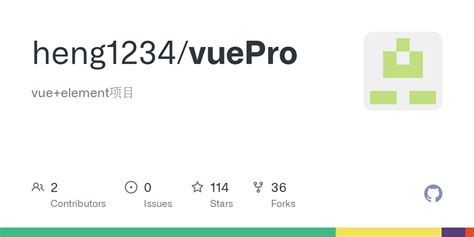 Github Heng Vuepro Vue Element