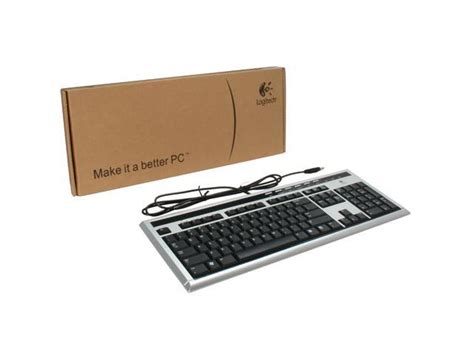 Logitech UltraX Silver/Black Wired Media Keyboard - Newegg.com