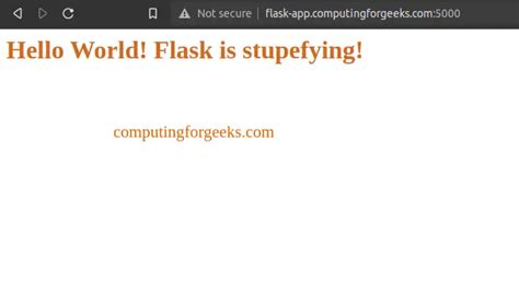 Install Flask With Gunicorn And Nginx On Rocky Linux 9 Computingforgeeks
