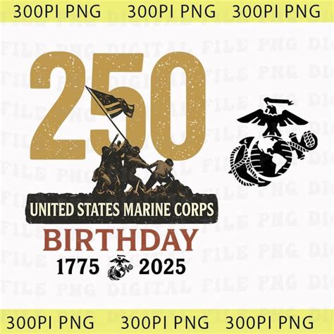 250 Year Marine Etsy