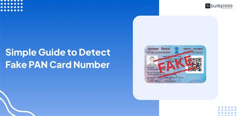 Simple Guide To Detect Fake Pan Card Number Surepass