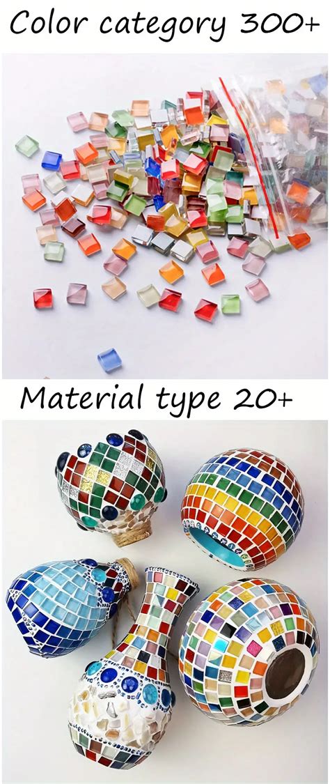 100 Pcs 수박 빨간색 유리 모자이크 Code039 크리스탈 색상 10mm 모자이크 컵 캔들 홀더 장식 Temu Republic Of Korea