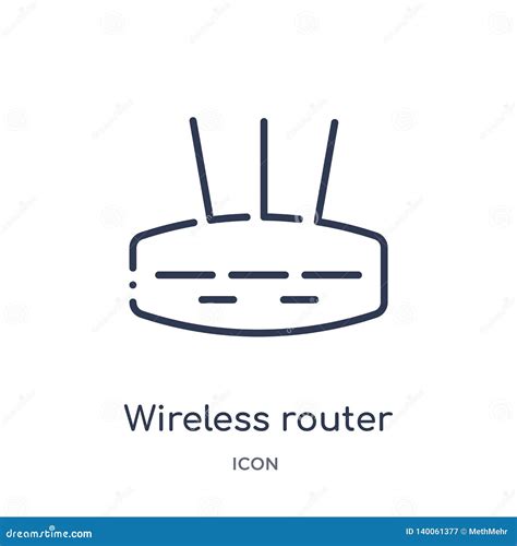 Linear Wireless Icon From Digital Economy Outline Collection Thin Line
