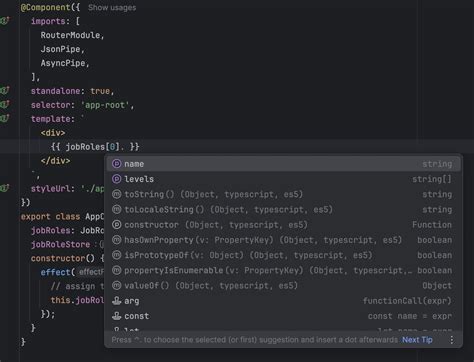 Angular Ngrx Signal Store Intellisense And Type Detection Isnt Working When Use In Html