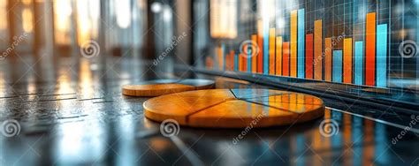 Visual Representation Of Business Analytics With Charts And Graphs On A Modern Workspace Stock