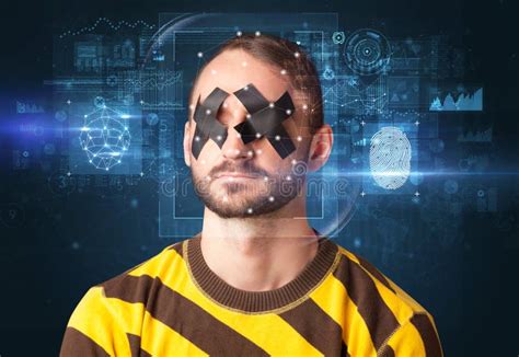 Face And Fingerprint Detection Concept Stock Image Image Of Control Entry 130016487