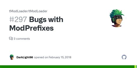Bugs With ModPrefixes Issue TModLoader TModLoader GitHub