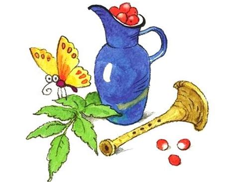 Лёгкие рисунки к сказке Дудочка и кувшинчик Срисовки