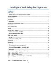 Intelligent And Adaptive Systems Fuzzy Logic ANFIS Kinematics Course Hero