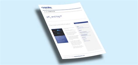 Pka And Logp Fact Sheet