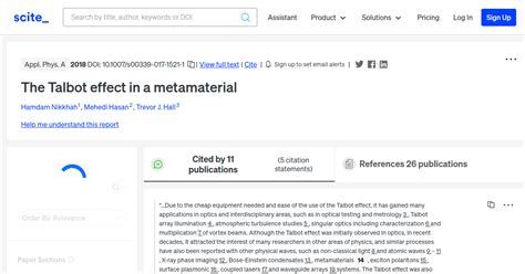 The Talbot Effect In A Metamaterial