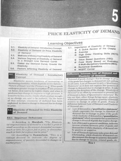 Economics Chapter 5 Elasticity Of Demand Pdf