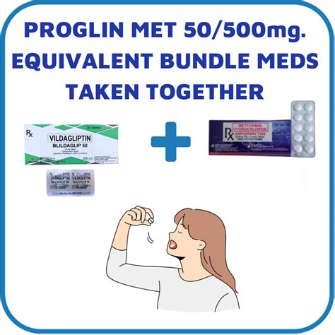 Proglin Met Vildagliptin Metformin 50mg 500mg Tablet X 1s Xalmeds