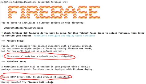 Nodejs Firebase Cli Invalid Project Id Specified Stack Overflow