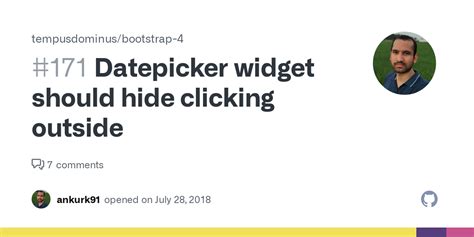datepicker widget should hide clicking outside · issue 171