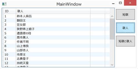 C でDataGridに表示するデータを操作してみた