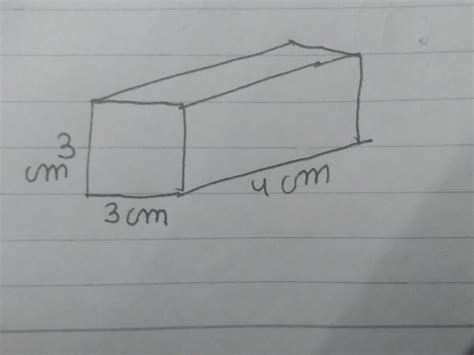 Draw Two Different Rectangular Prisms That Has A Volume Of 36cm³ Label Its Sides