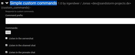 Ts3discord Custom Commands Sinusbot Forums