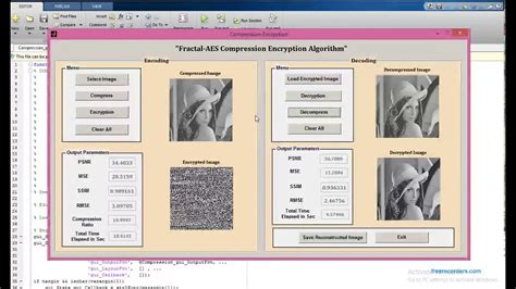 Matlab Code Of Image Compression And Encryption Using Fractal And Aes