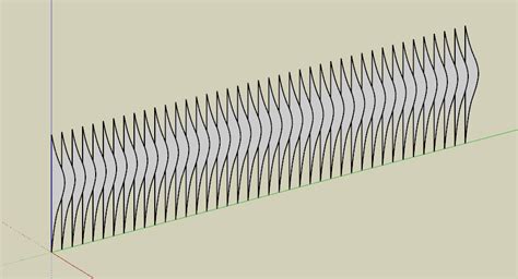 Creating Wave Railings Tutorials Sketchup Community