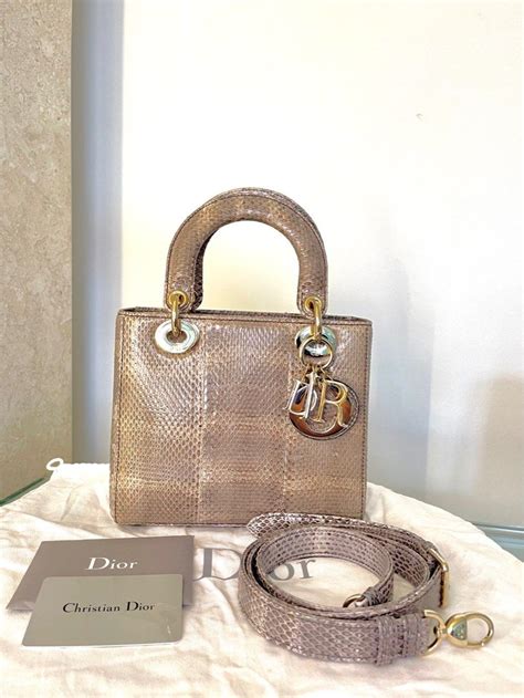 Lady Dior Exotic Python Bag Luxury Bags And Wallets On Carousell