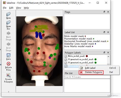labelme的使用学习 labelme怎么删除标注点 csdn博客