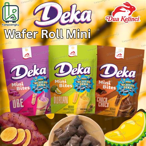 Deka Mini Bites Pouch 72g Choco Durian Ubi 榴槤巧克力地瓜 迷你蛋捲 蛋捲脆片 蝦皮購物