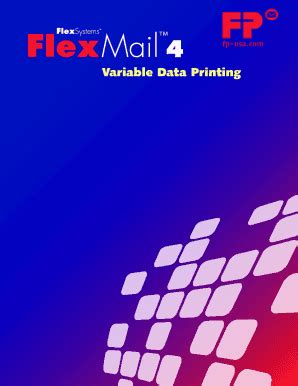 Fillable Online FlexMail Print Variable Data Barcodes Images And More Flex Systems Fax