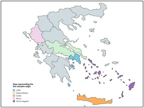 Map Representing The Origin Of The Tick Samples Download Scientific