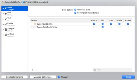 xcodegenでbuild configurationとschemeの設定をする もちゅろぐ