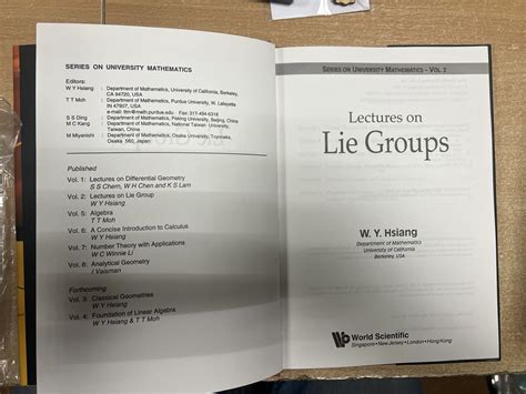lectures lie groups w y hsang 77228993
