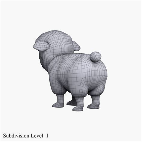 만화 양 3d 모델 149 max obj free3d