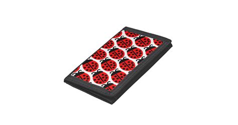 Cute Red Ladybug Trifold Wallet Zazzle