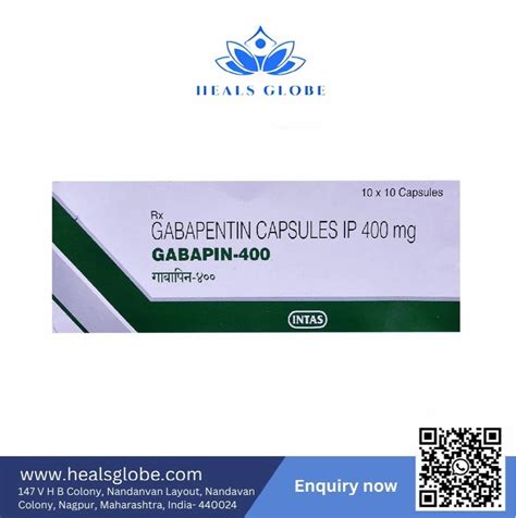 Gabapin 400 Capsules At ₹ 320 Stripe Gabantin Capsule In Nagpur Id 2854871787973