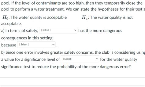 Solved A Part 1 Options No ConsequenceType 1 ErrorType 2 Chegg Com
