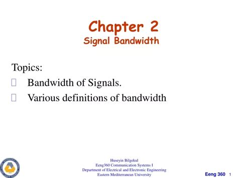PPT Signal Bandwidth Definitions And Importance PowerPoint Presentation ID 9684412