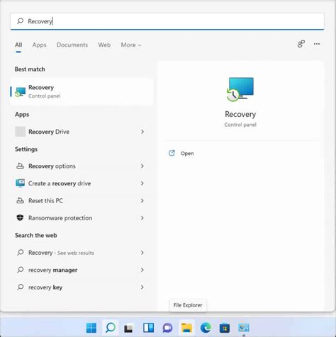 How To Create A Recovery Drive In Windows 11