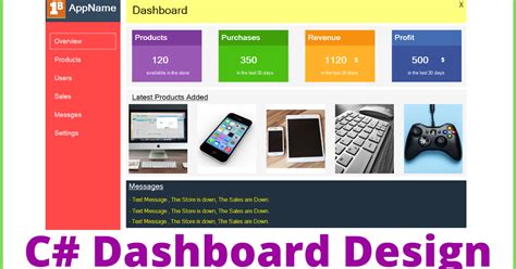 C Dashboard Design Bahasa Pemrogaman