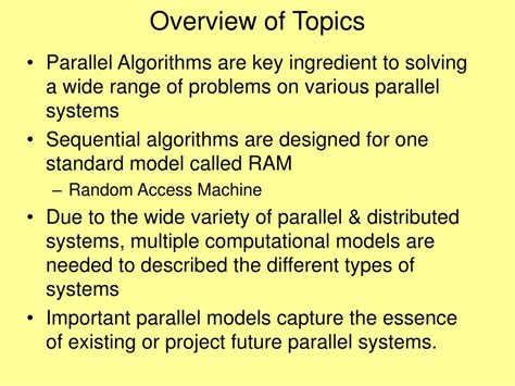 Ppt Parallel And Distributed Algorithms Cs 676501 Spring 2007