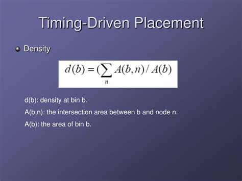 ppt timing driven placement for heterogeneous fpga powerpoint