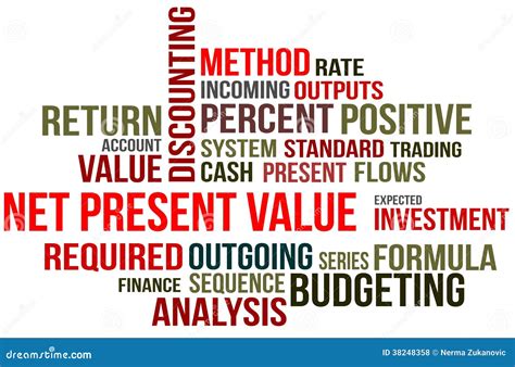NET PRESENT VALUE Stock Vector Illustration Of Flows