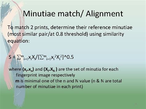 Fingerprint Recognition Using Matlab Using Minutiae Matching Graduation