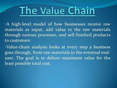 Integration And Value Chain