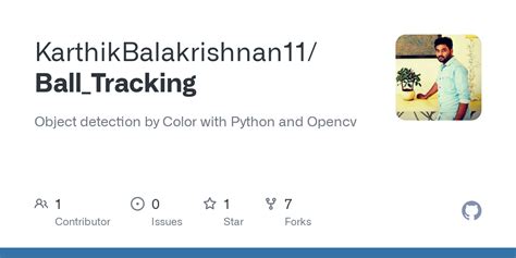 Github Karthikbalakrishnan Ball Tracking Object Detection By Color With Python And Opencv