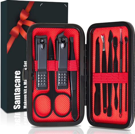Manicure Set 10 In 1 Mens Ts Nail Clipper Kit Travel